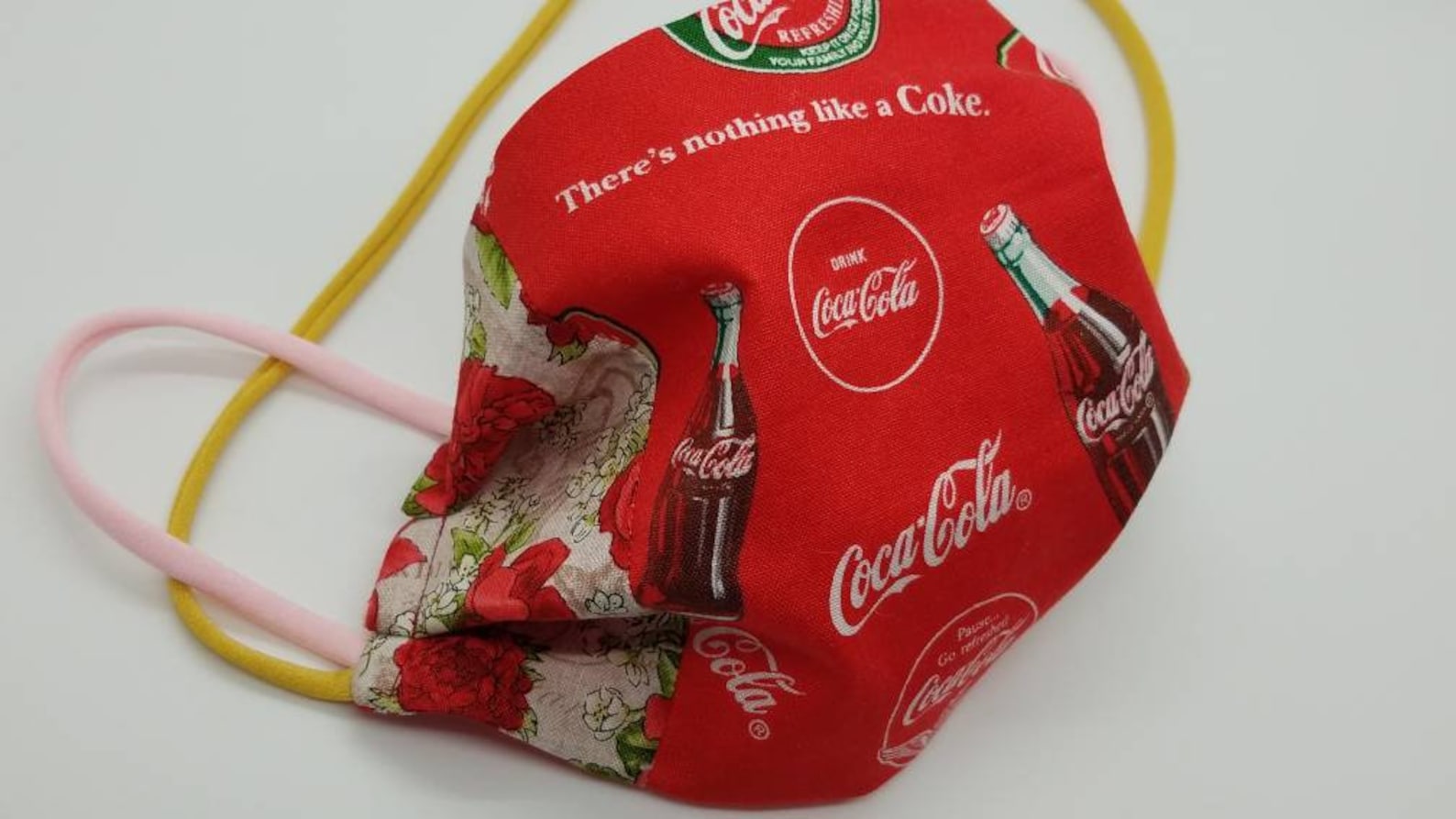 Adult Classic Coca-cola Fan Face Mask/ Face Covering With | Etsy