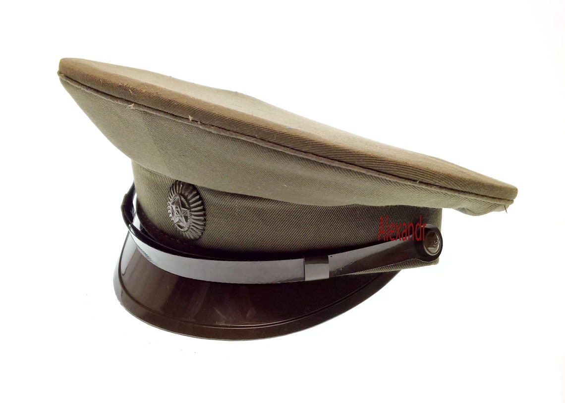 Original Military USSR Officer field cap Russian Army Soviet | Etsy