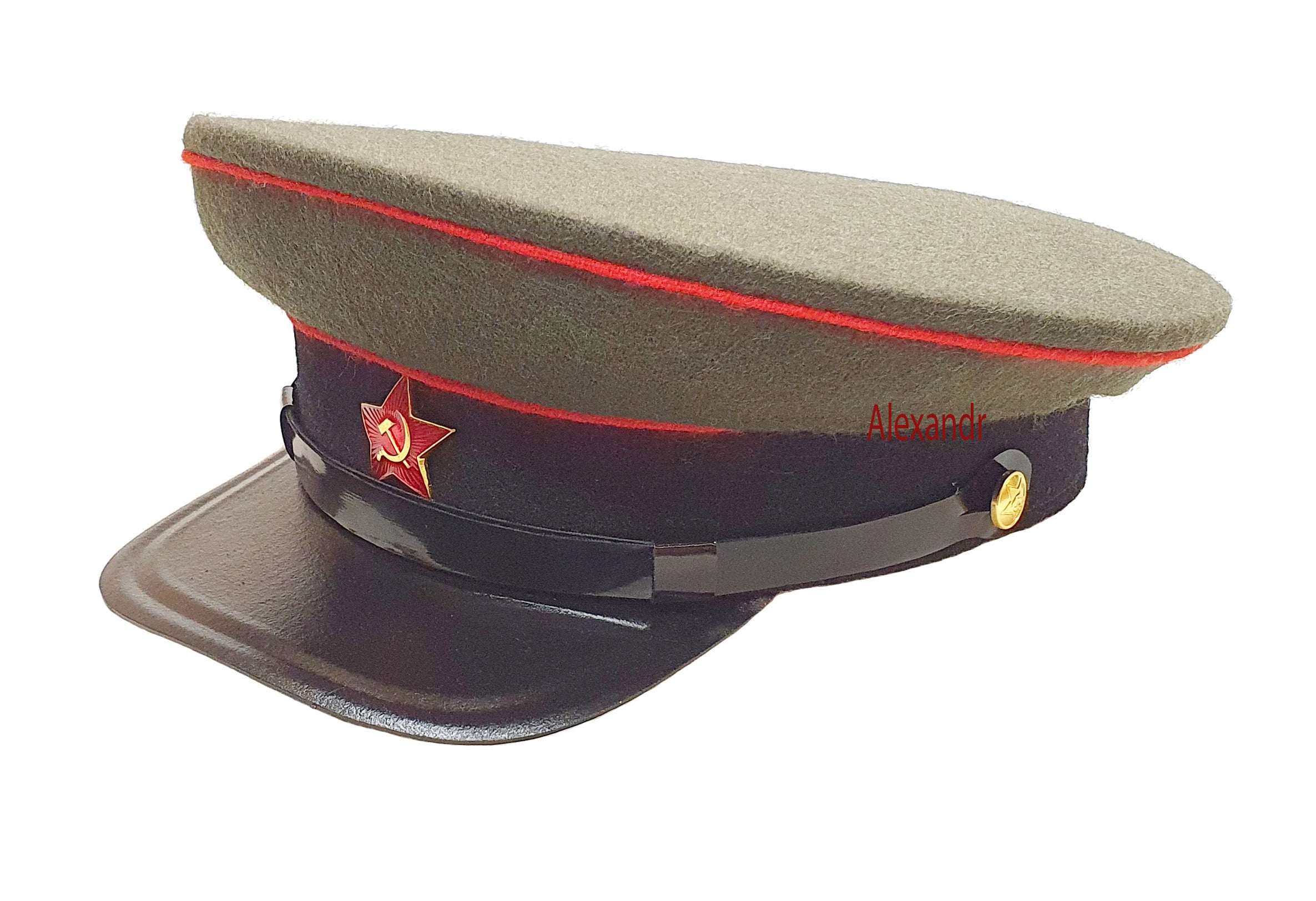 Russian Army Military Red Army Cap Soviet Kartuz Commander | Etsy