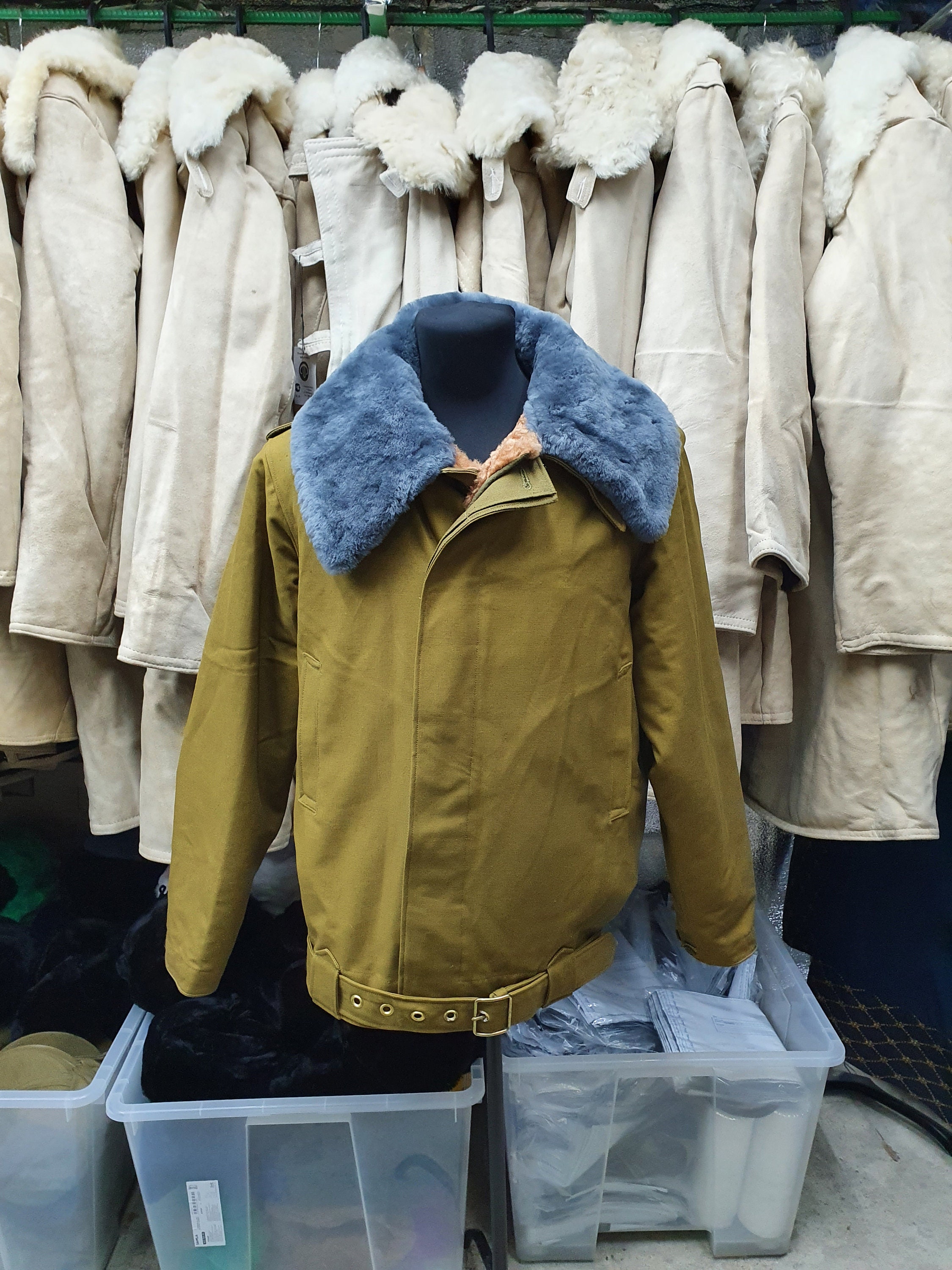 Military Jacket Russian Army Tank man overcoat Fur Winter | Etsy