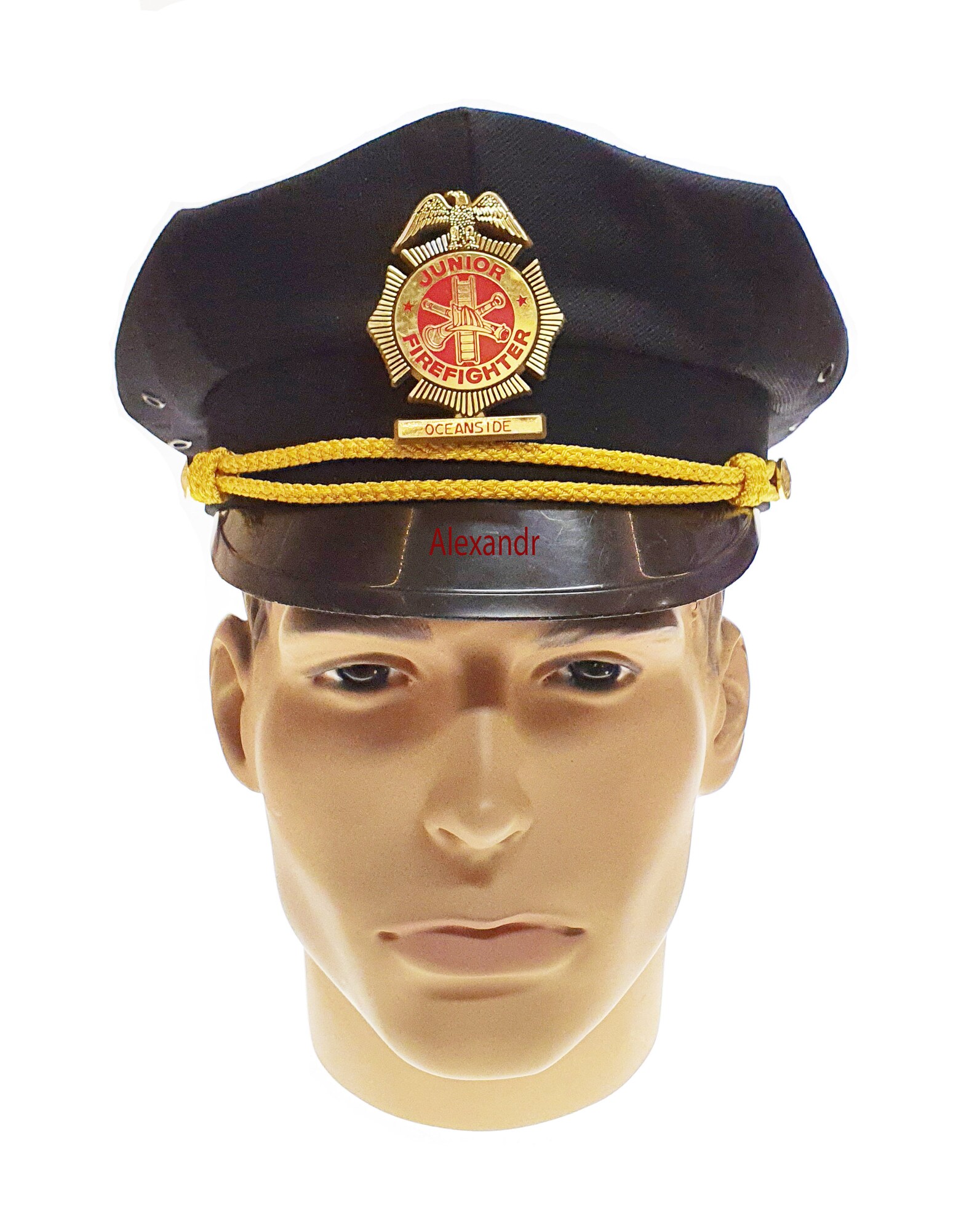 Cap Junior Firefighter Hat Military Peaked Cap Army Uniform | Etsy