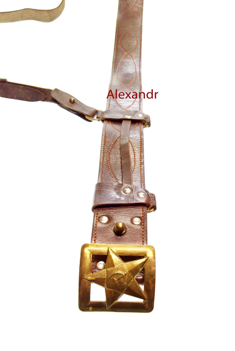 Original Military Soviet Russian General Belt Army Leather | Etsy