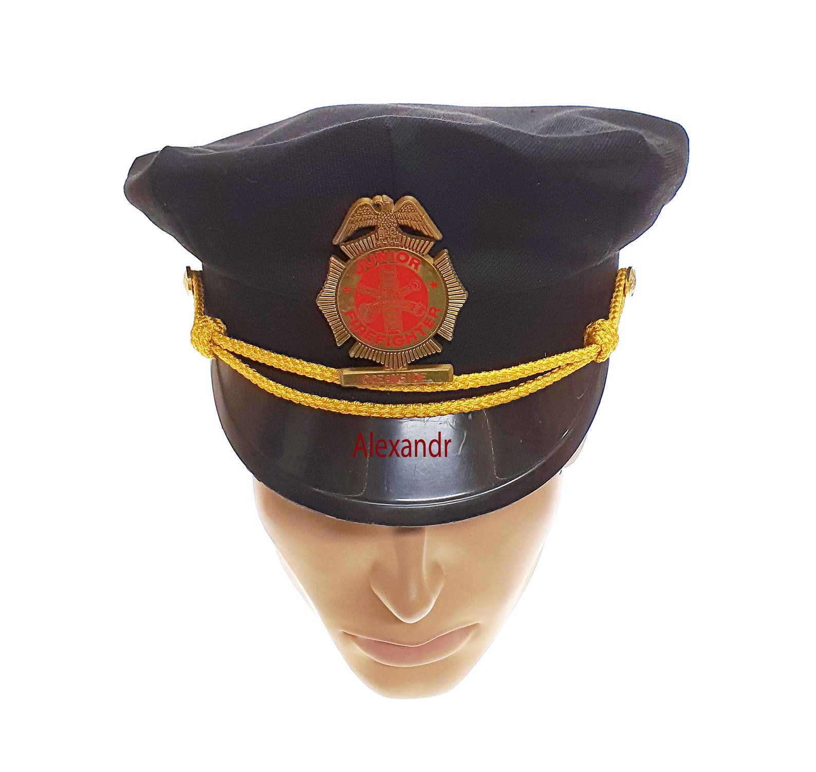 Cap Junior Firefighter Hat Military Peaked Cap Army Uniform | Etsy