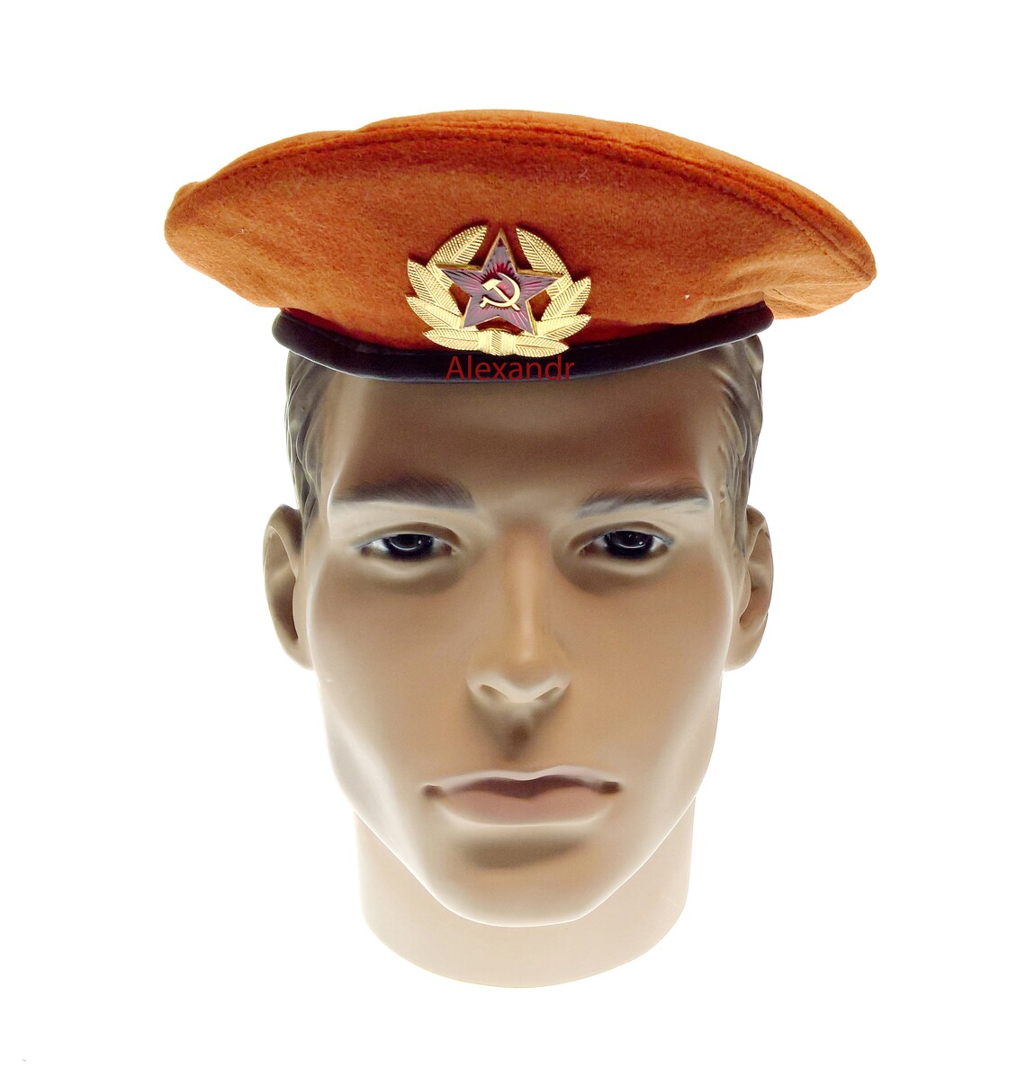 Military Beret Yellow Hat Russian Army Badge Cap Soldier | Etsy