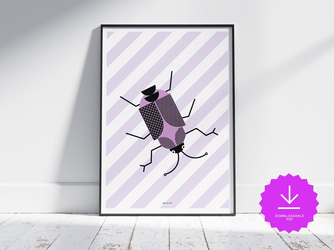 Bugs Beetles Posters Digital Download, Fantasy Insects A2 Scaleable Pdf ...