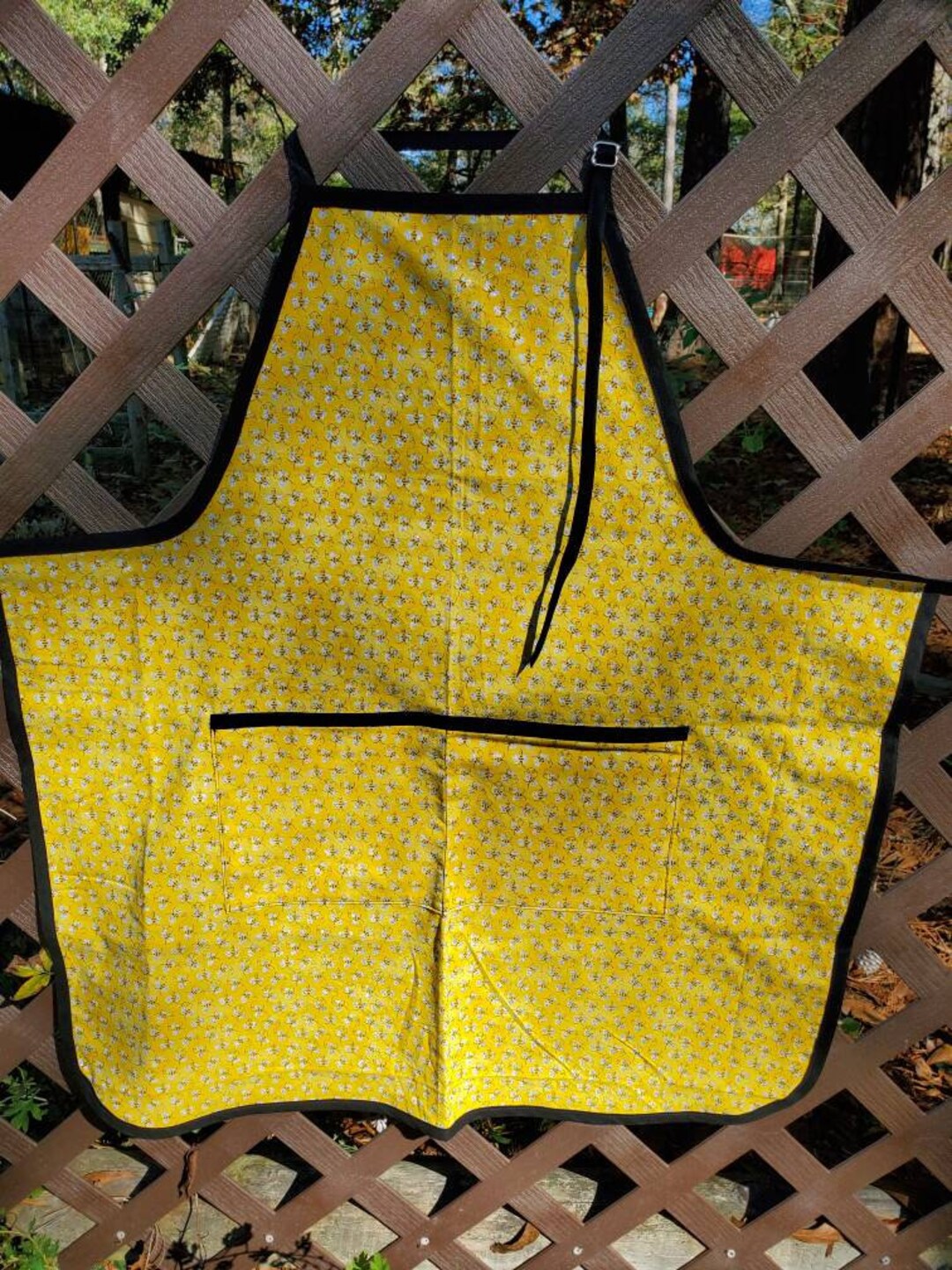 Handmade Honey Bee Apron, Cotton Kitchen BBQ Apron, Unisex Apron ...