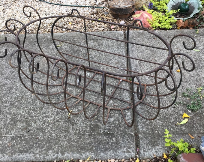Large Vintage Metal Window Box Planter - Etsy