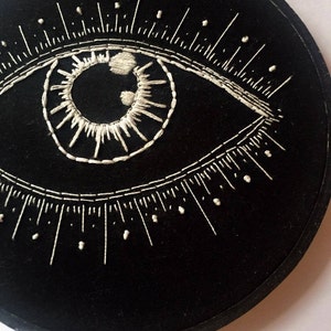 MADE TO ORDER Eye Hand Embroidery Hoop Handmade Halloween - Etsy