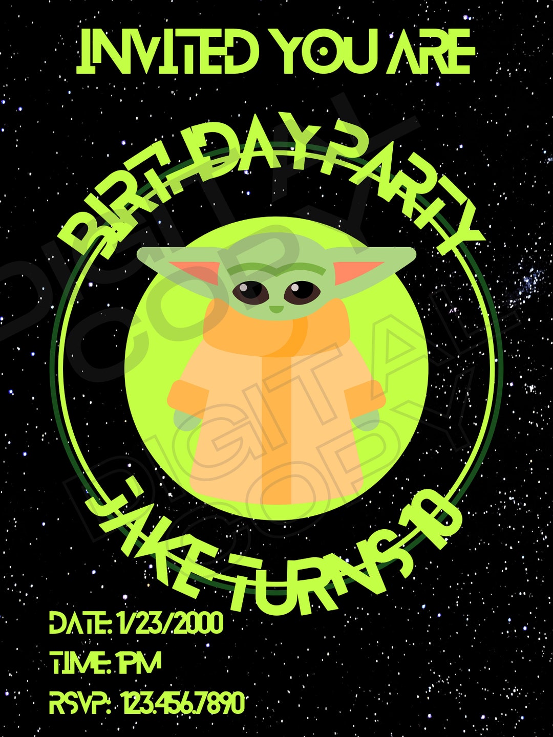 Galactic Invitation, Poster - Etsy