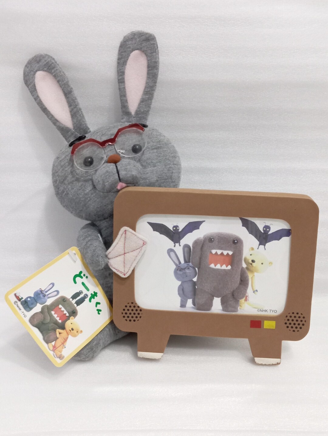 Vintage NHK DOMO KUN Mr. Usaji Rabbit Plush Mascot Animal With Photo ...
