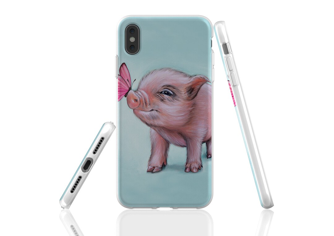 Pig Phone Case, Mini Pig Phone Case, Piglet iPhone Case, Pig Gift, Mini ...