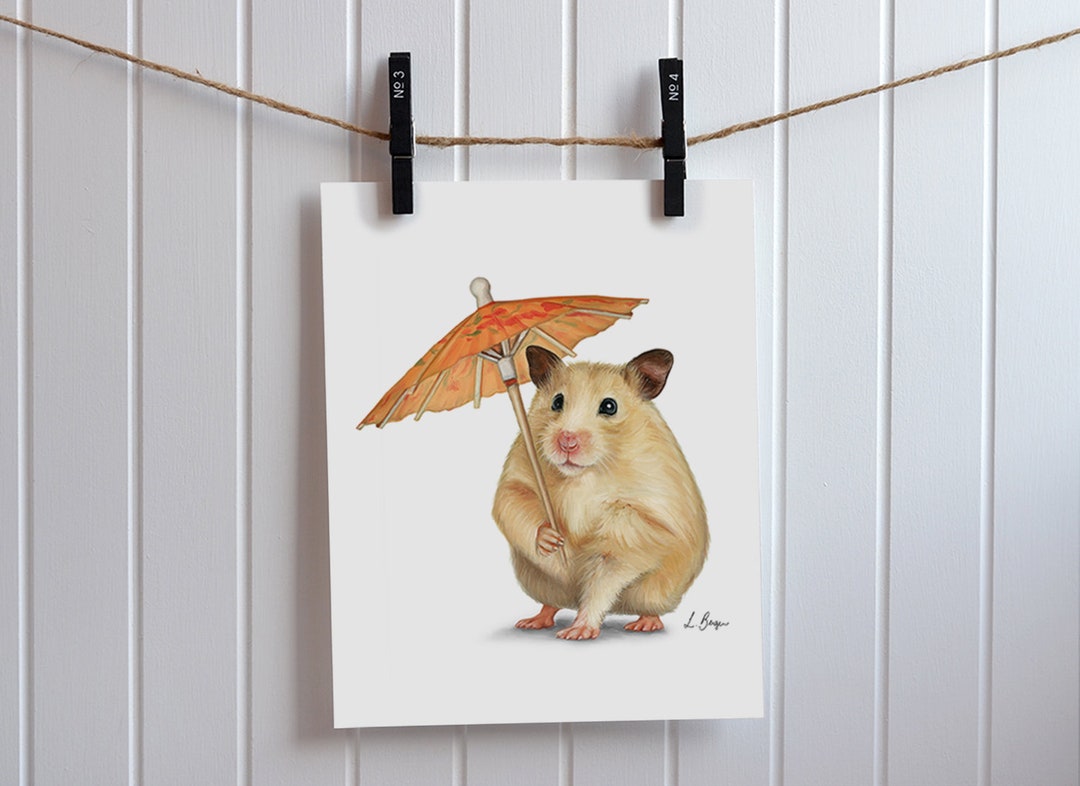 Printable Hamster Wall Art, Hamster Print, Digital Download Wall Art ...