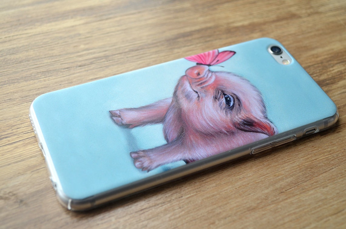 Pig Phone Case Mini Pig Phone Case Piglet Iphone Case Pig | Etsy