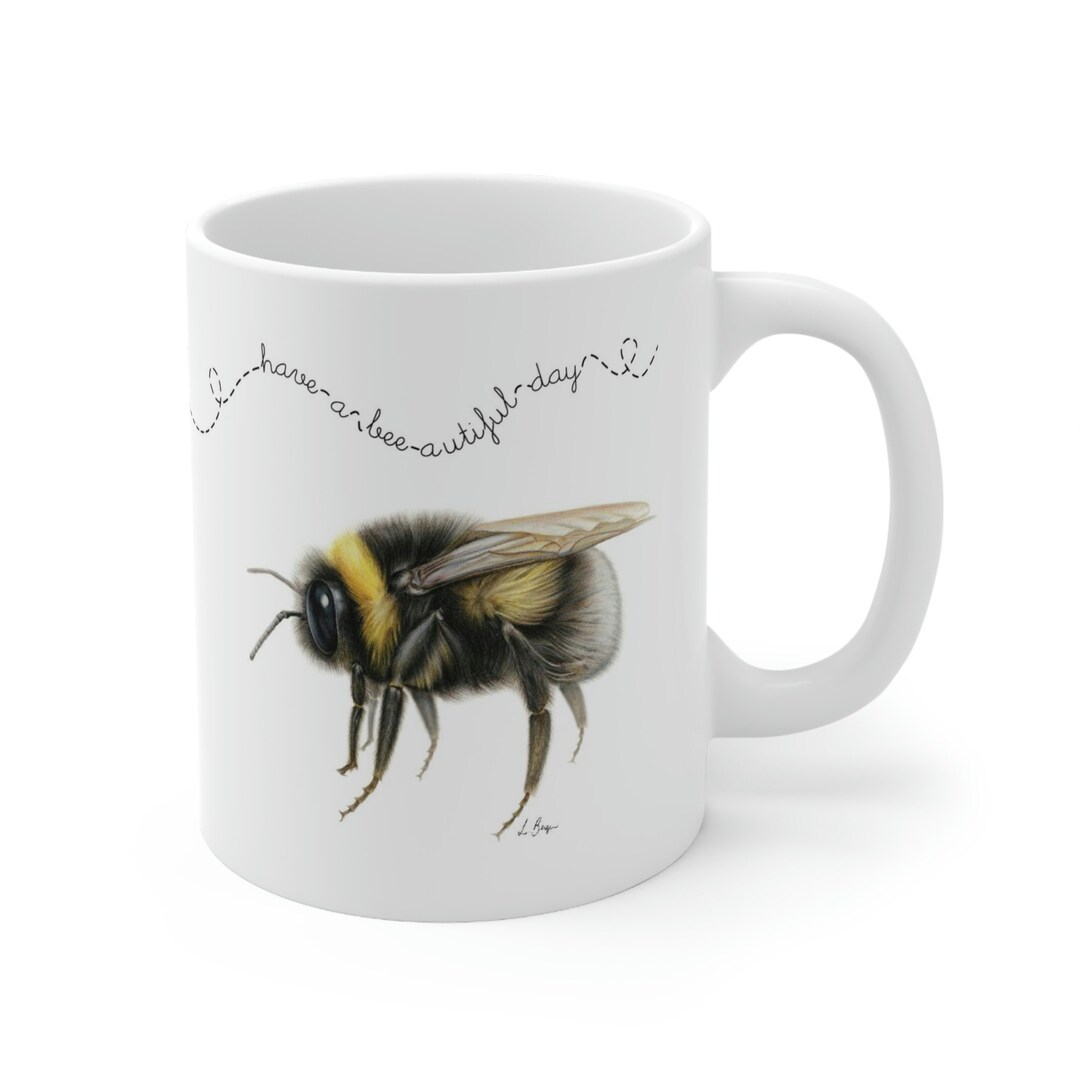 Bee Tea Ceramic Mug, Bumblebee Coffee Cup, Bumblebee Gift, Tea Lover Gift, Animal Teacup, Bee ...