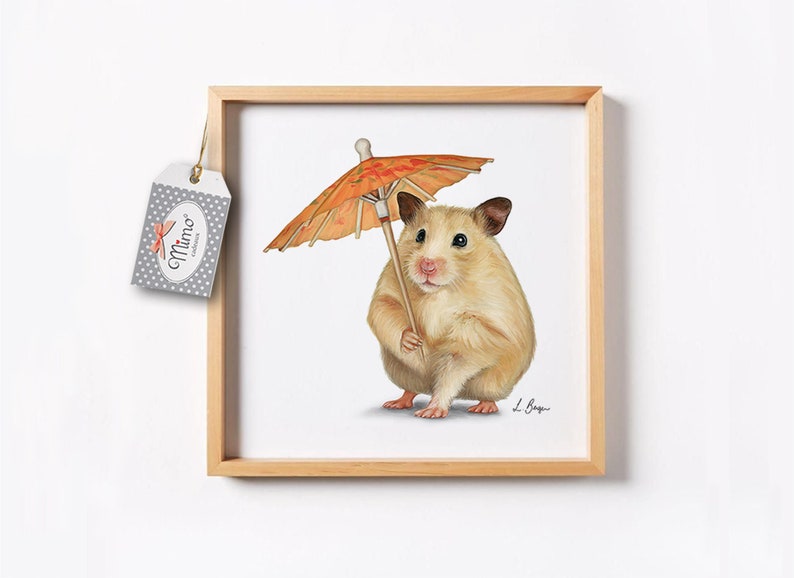 Printable Hamster Wall Art Hamster Print Digital Download | Etsy