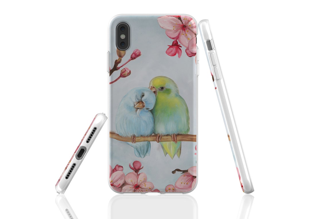 Birds Phone Case, Girlfriend Gift, Animal Phone Case, Blue Bird, Love ...