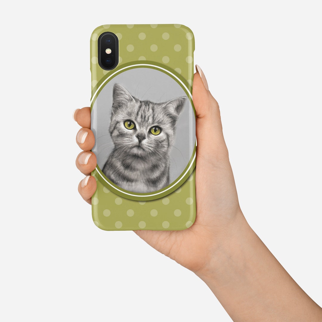 Cat Art Phone Case, Cat iPhone 15 Case, Cat Lover Gift, Kitten Phone ...