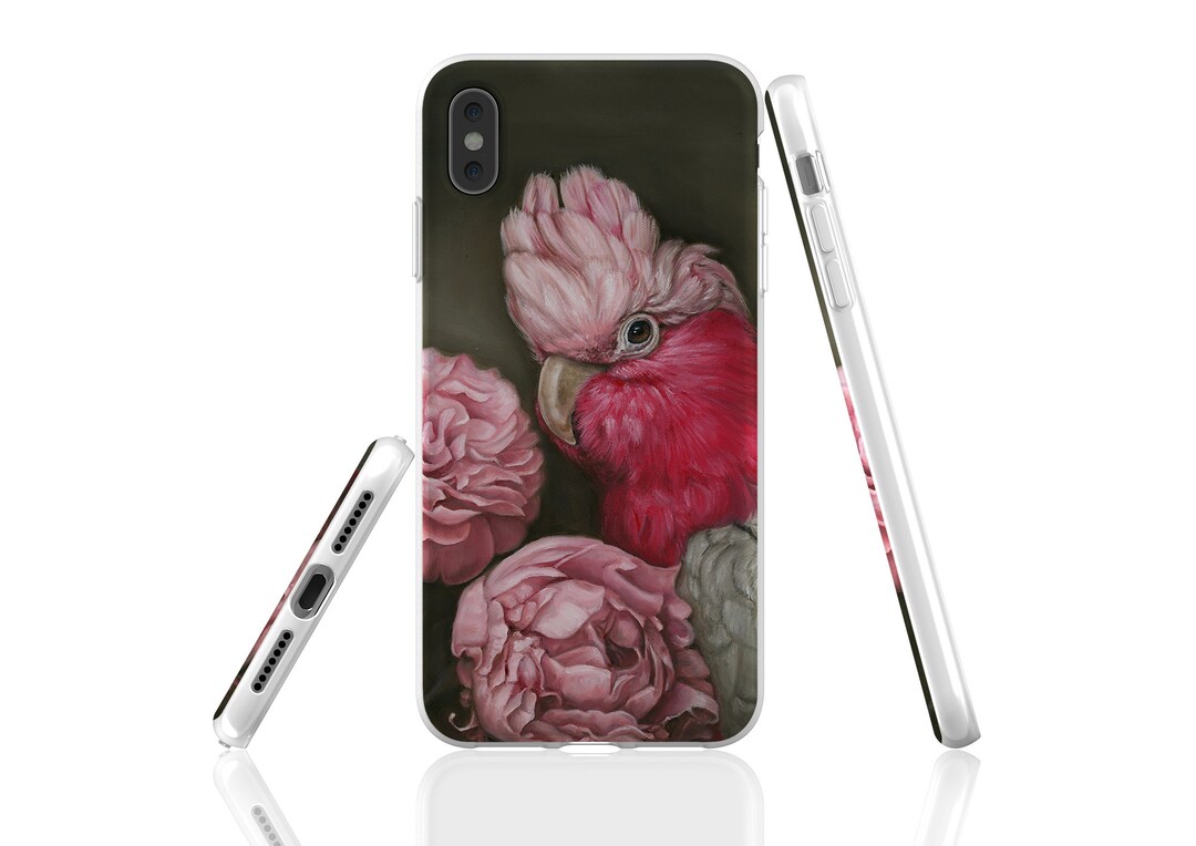 Galah Bird Phone Case, Cockatoo Phone Case, Flowers Phone Case, Animal ...