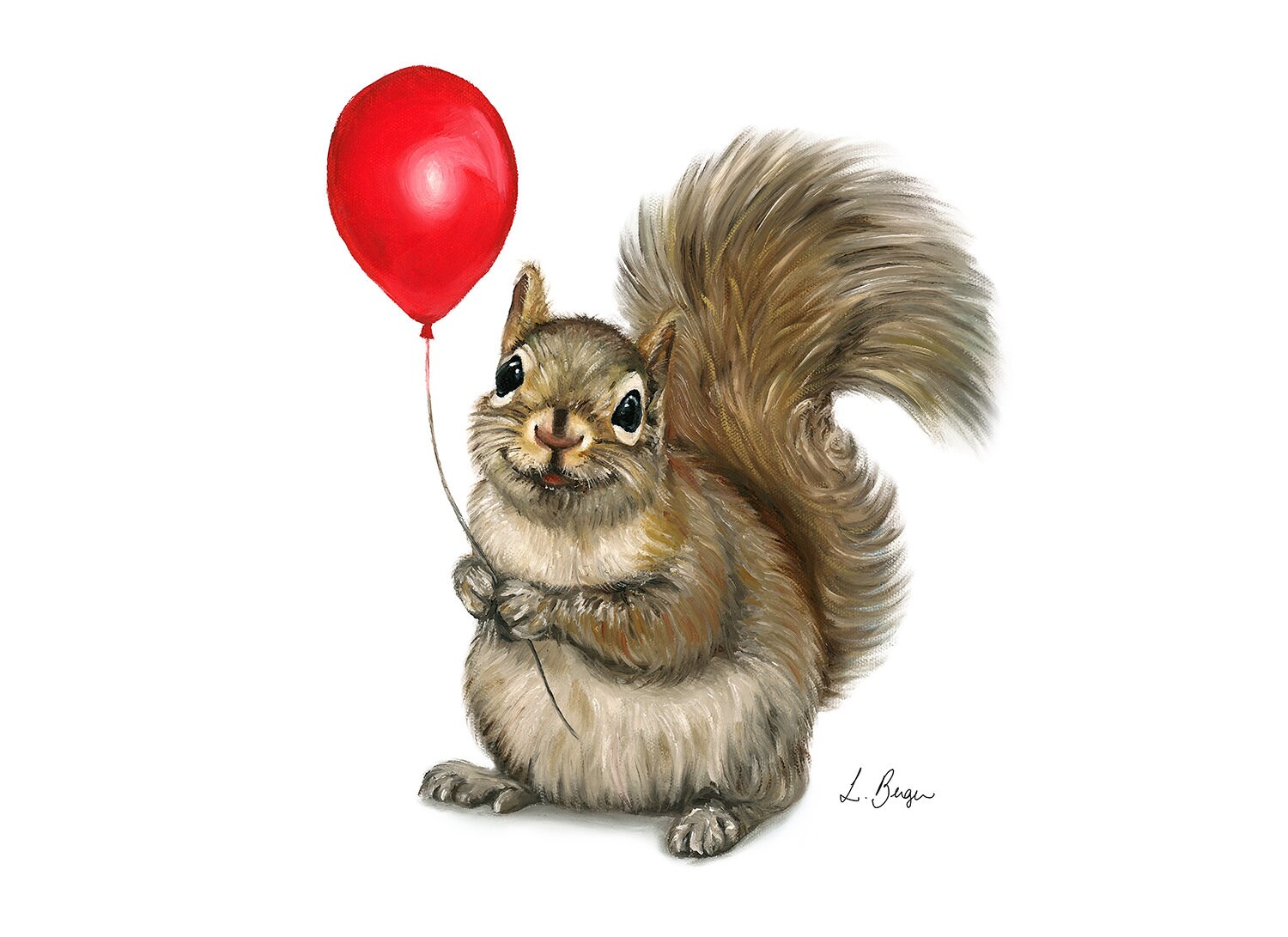 Printable Squirrel Art Digital Download Nursery Decor | Etsy