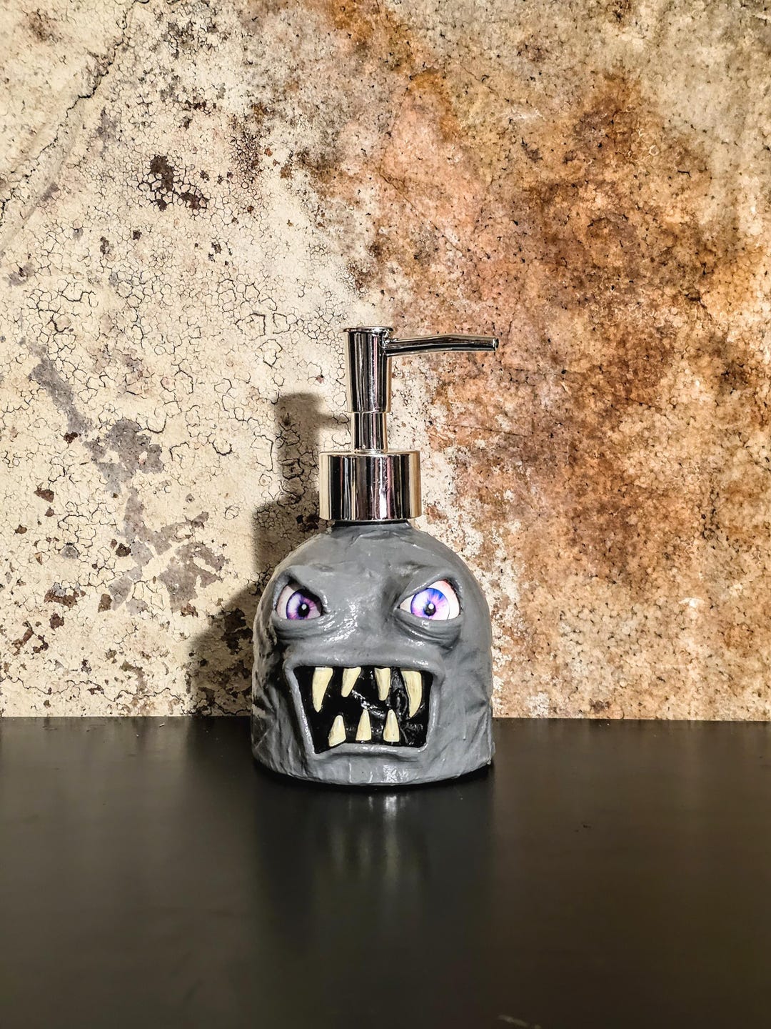 Monster Soap Dispenser #511 - Grey Dispenser - Etsy