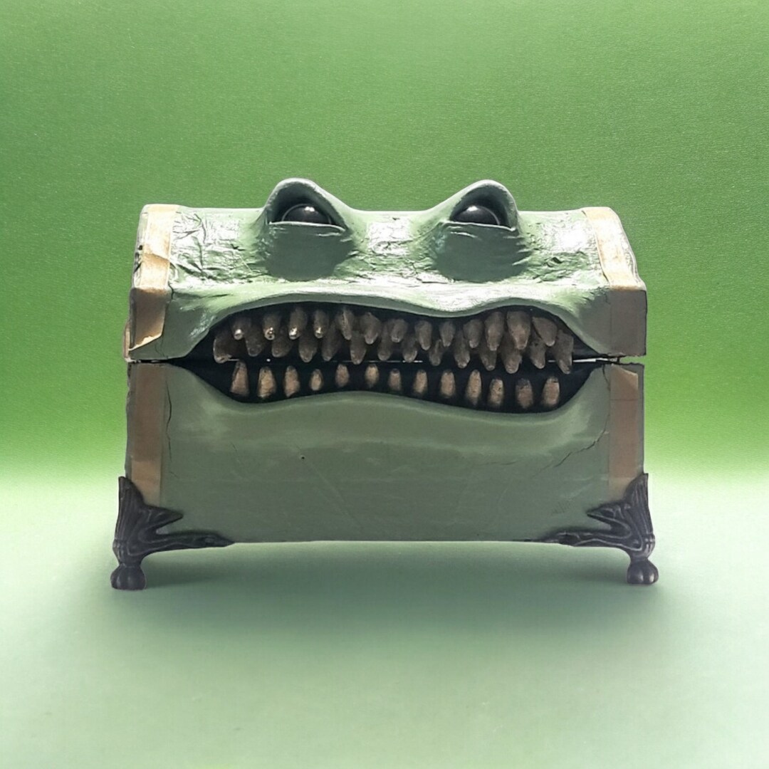 Monster Box #386 - Pistachio Green Monster Box - Mimic Chest - Etsy