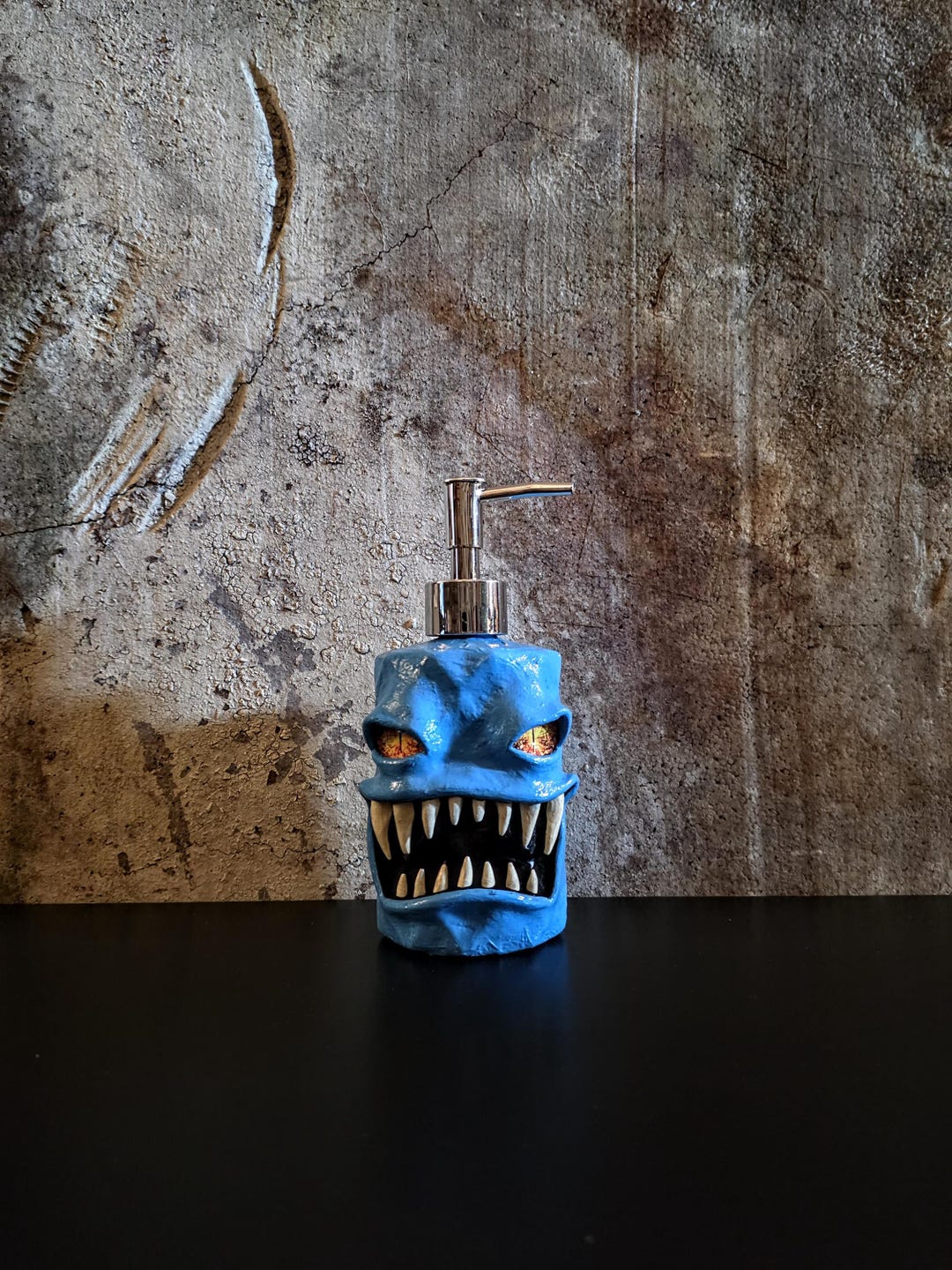 Monster Soap Dispenser #478 - Sky Blue Dispenser - Etsy