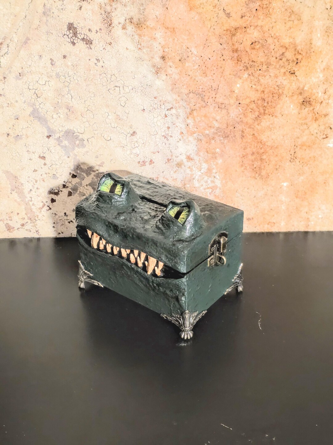 Monster Bank #812, Evergreen Chest, Creature Bank Box - Etsy