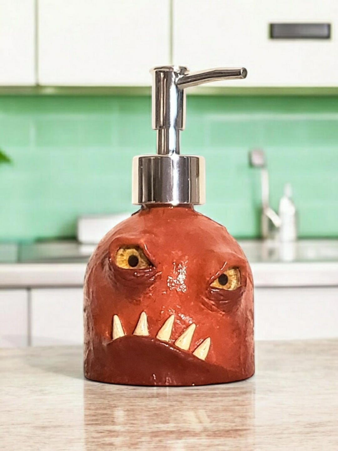 Monster Soap Dispenser 387 Burnt Orange Ombre Dispenser - Etsy