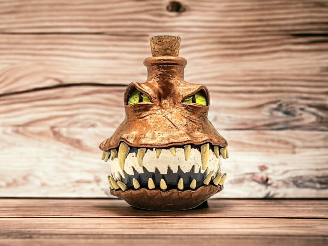 Monster Bottle With Cork and LED Light Copper - Etsy