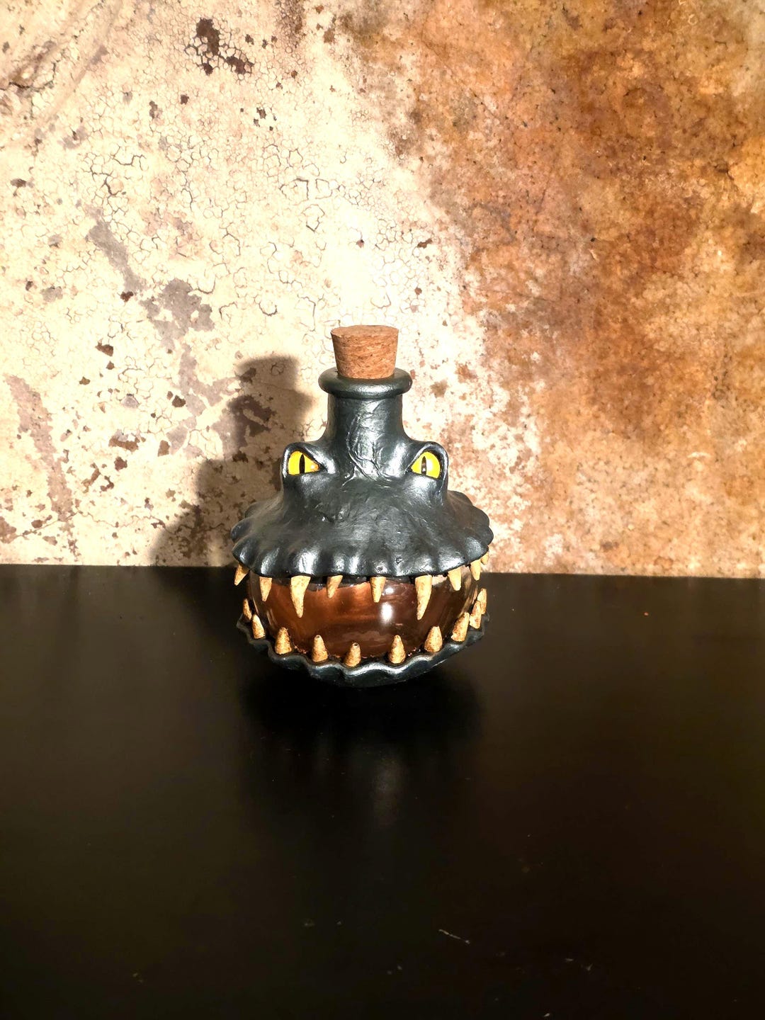 Monster Bottle With Cork and LED Light - Verdigris Green - Etsy