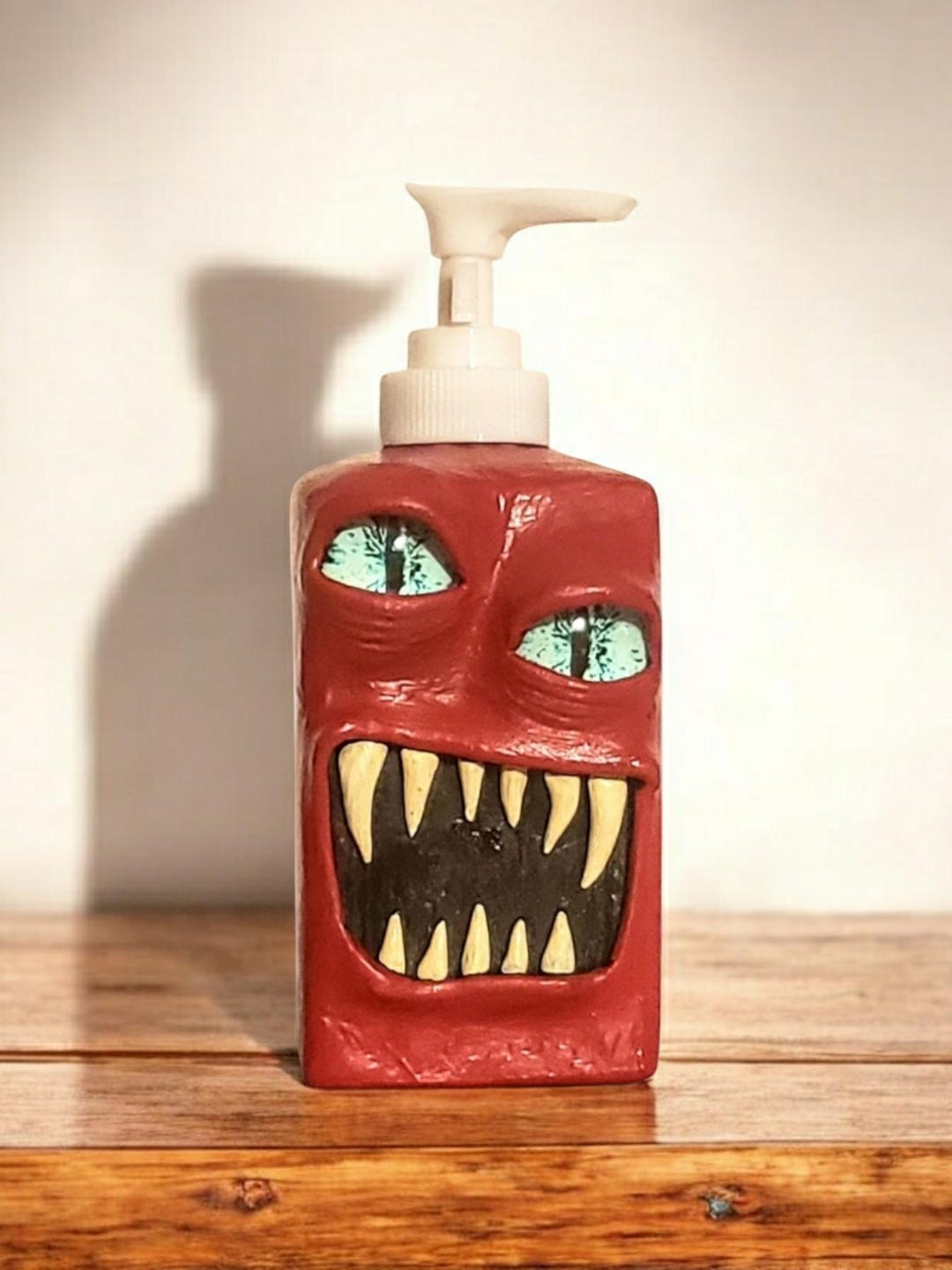 Monster Soap Dispenser #394 - Red Dispenser - Etsy
