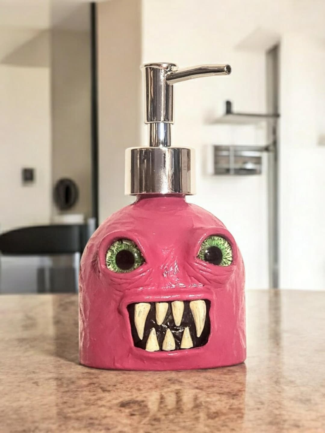 Monster Soap Dispenser 386 Hot Pink Dispenser - Etsy