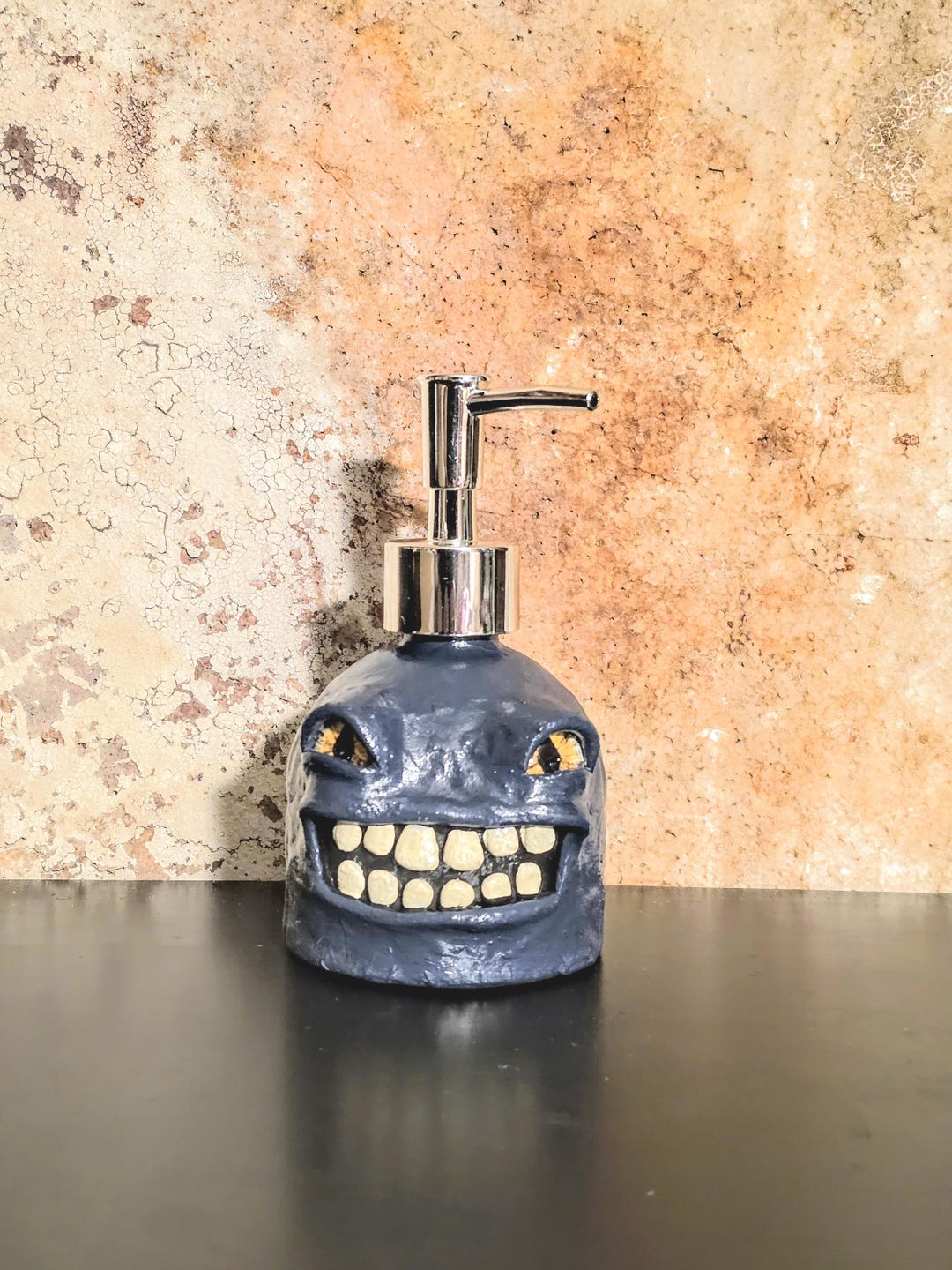 Monster Soap Dispenser #531 - Slate Blue Dispenser - Etsy
