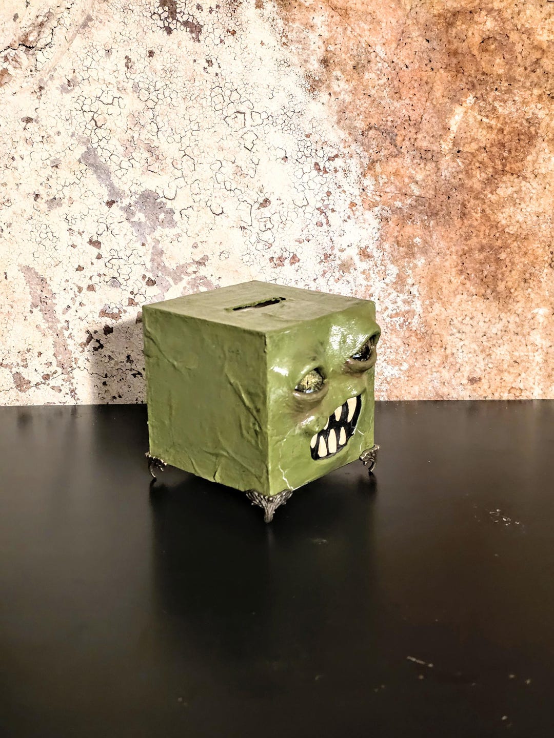 Monster Bank #5 - Avocado Green Coin Bank - Piggy Bank - Etsy