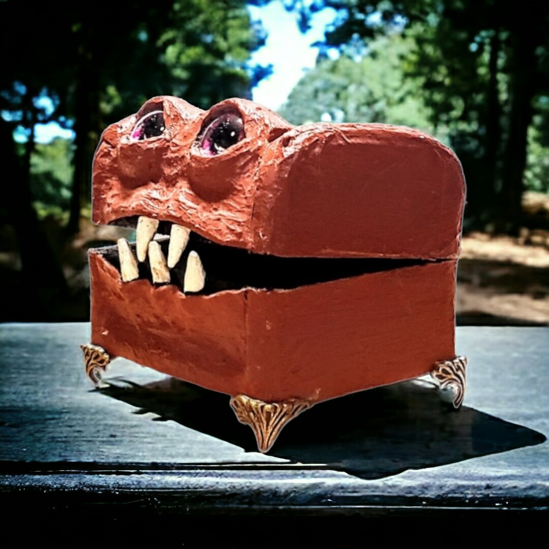 Monster Box 136 Chocolate Brown Mimic Chest Creature Box - Etsy