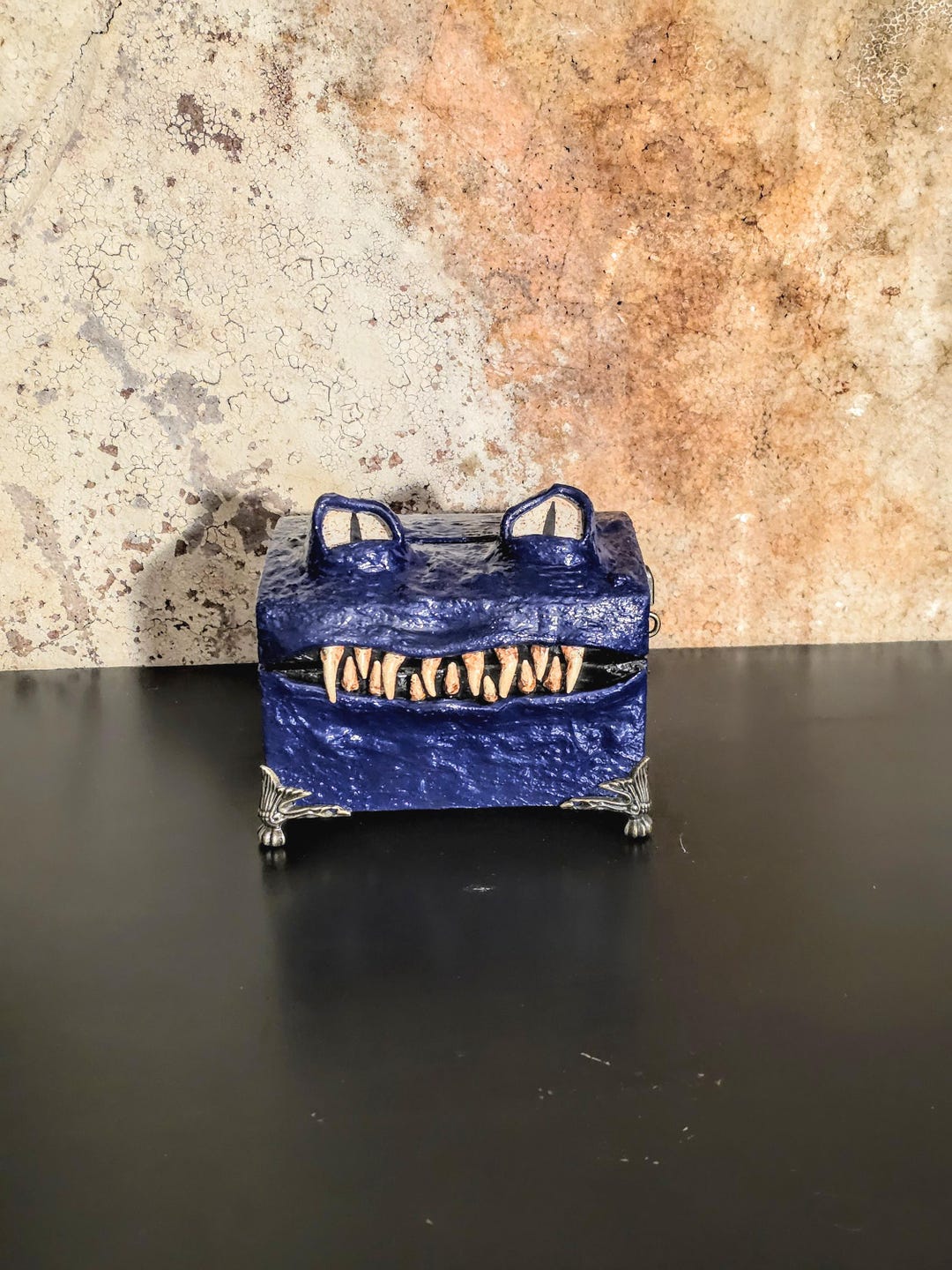 Monster Bank #810A, Navy Blue Chest, Creature Bank Box - Etsy