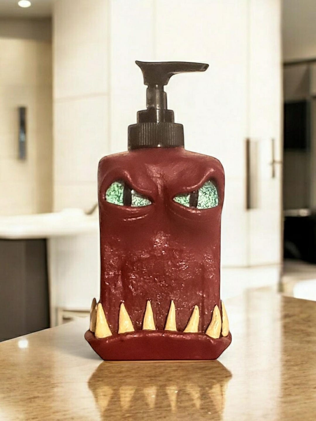 Monster Soap Dispenser 400 Dark Red Dispenser - Etsy