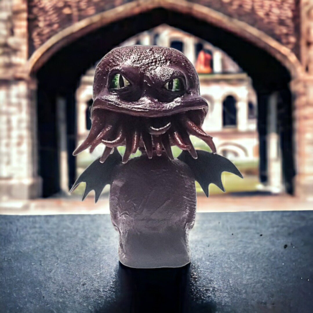 Cthulhu Bobble Head Figurine With Wings, Dark Red Cthulhu - Etsy