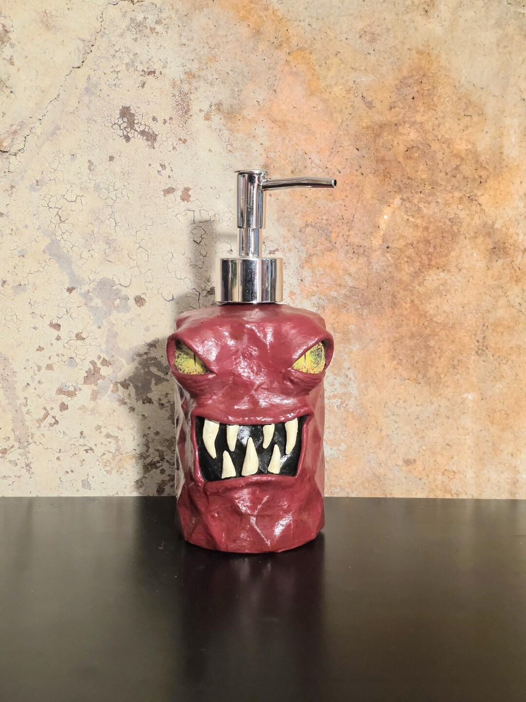 Monster Soap Dispenser #516 - Red Dispenser - Etsy