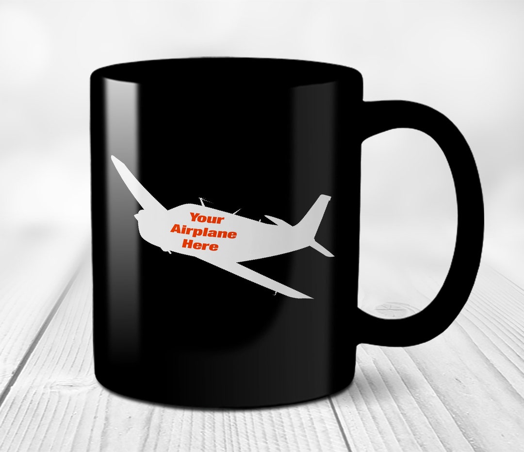 Flyboy Toys Custom Aviation Ceramic Airplane Mug (black) - Personalized ...