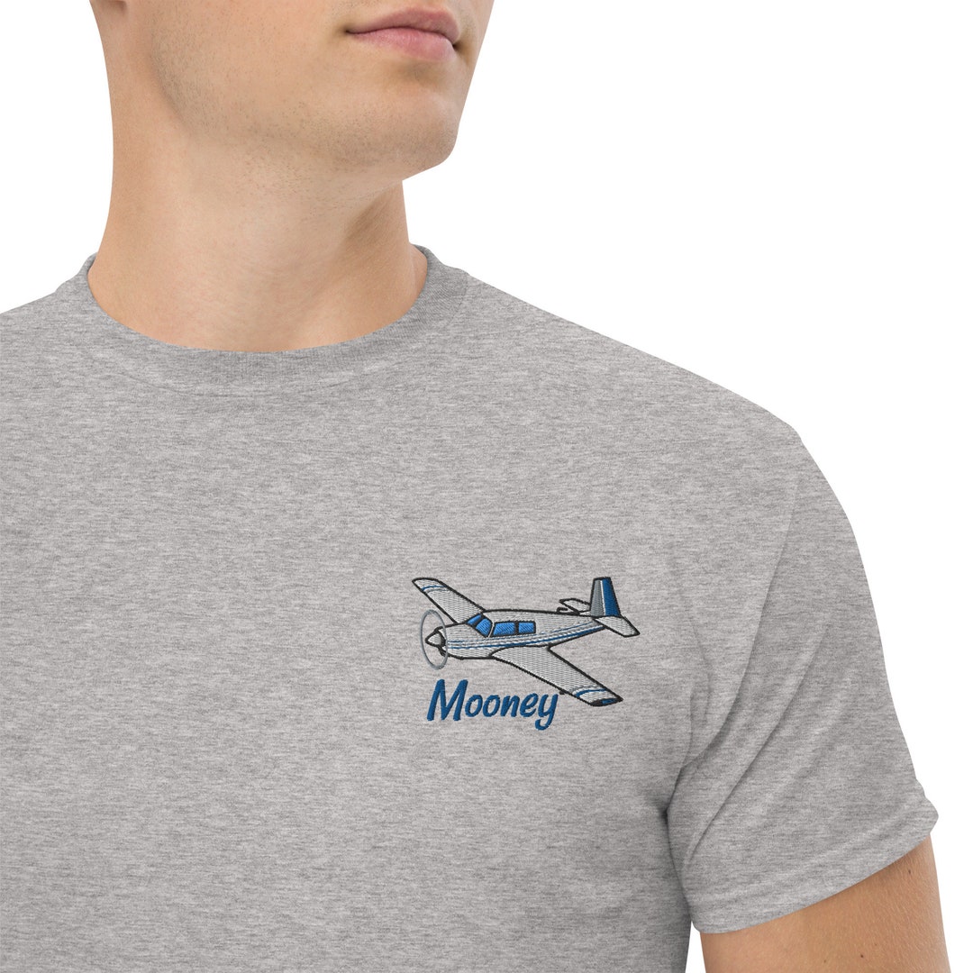 Mooney M20C Airplane Shirt – Flyboy Toys Custom Embroidered Premium T ...