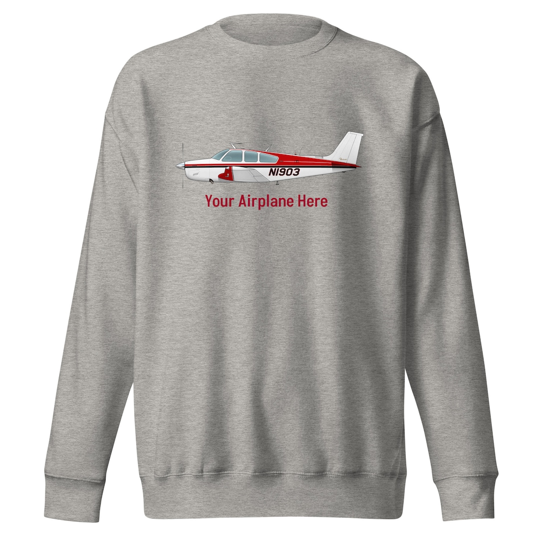 Custom Aircraft Sweatshirt: Personalized Aviation Apparel, Pilot Gift ...