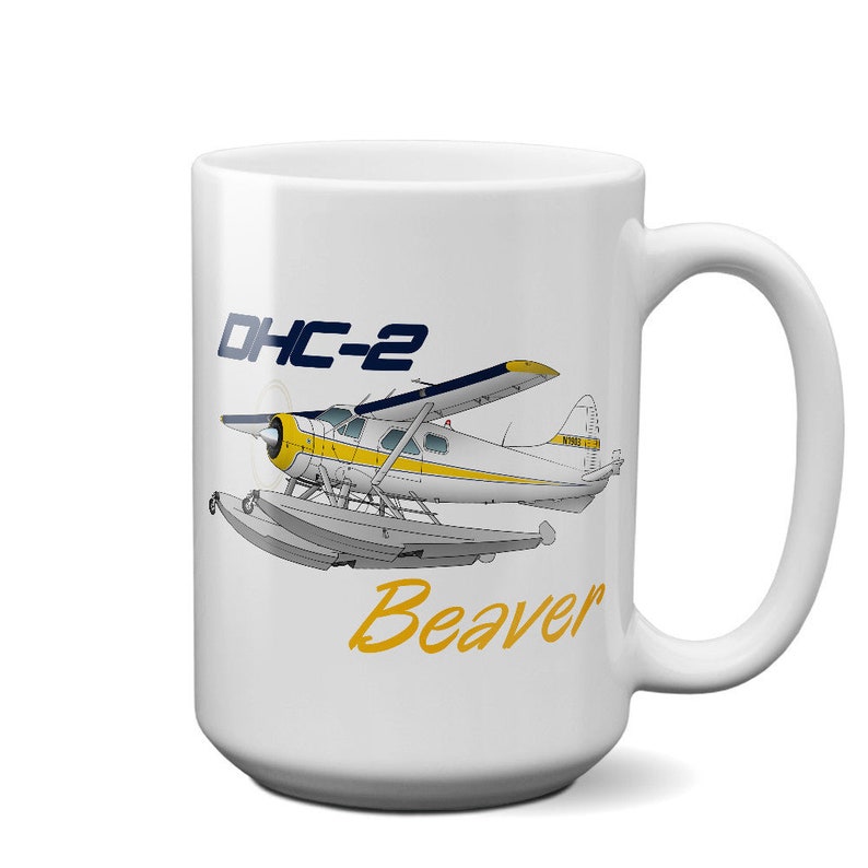 De Havilland DHC-2 Beaver Airplane Ceramic Mug – Personalized N ...