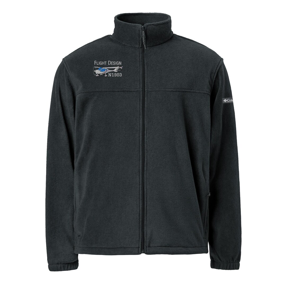 Flyboy Toys Custom Airplane Embroidered Columbia Fleece Jacket - Etsy