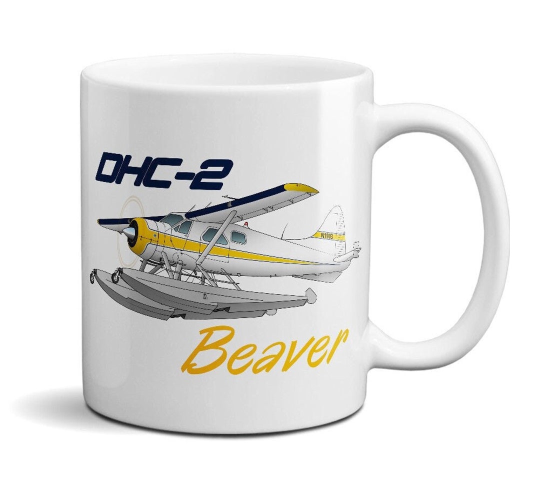 De Havilland DHC-2 Beaver Airplane Ceramic Mug – Personalized N ...