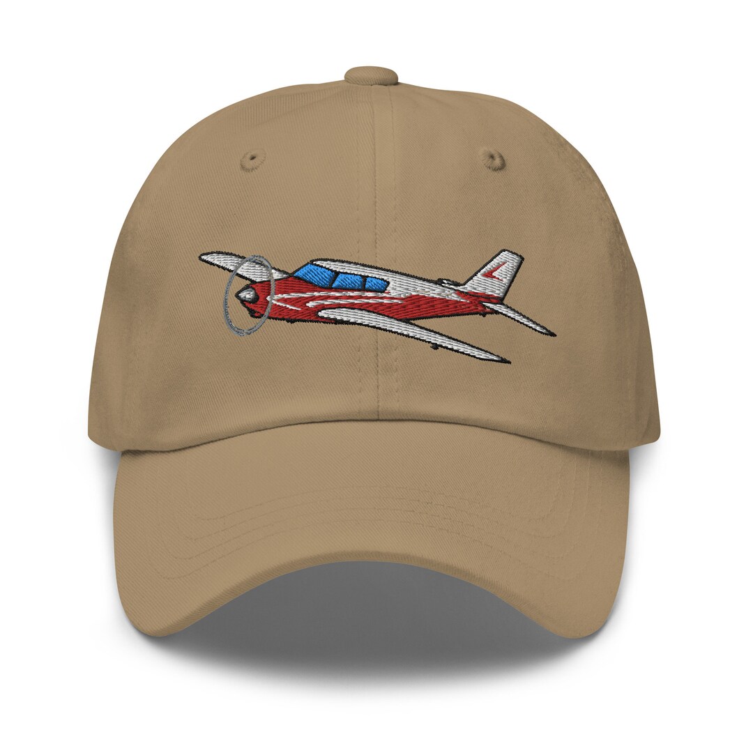 Embroidered Airplane Cap: Distressed Pilot Hat, Aviation Gift - Etsy
