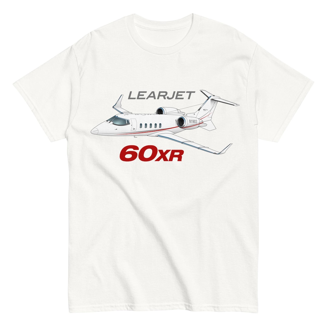 Flyboy Toys Learjet 60XR Airplane T-shirt - Personalized With N# - Etsy