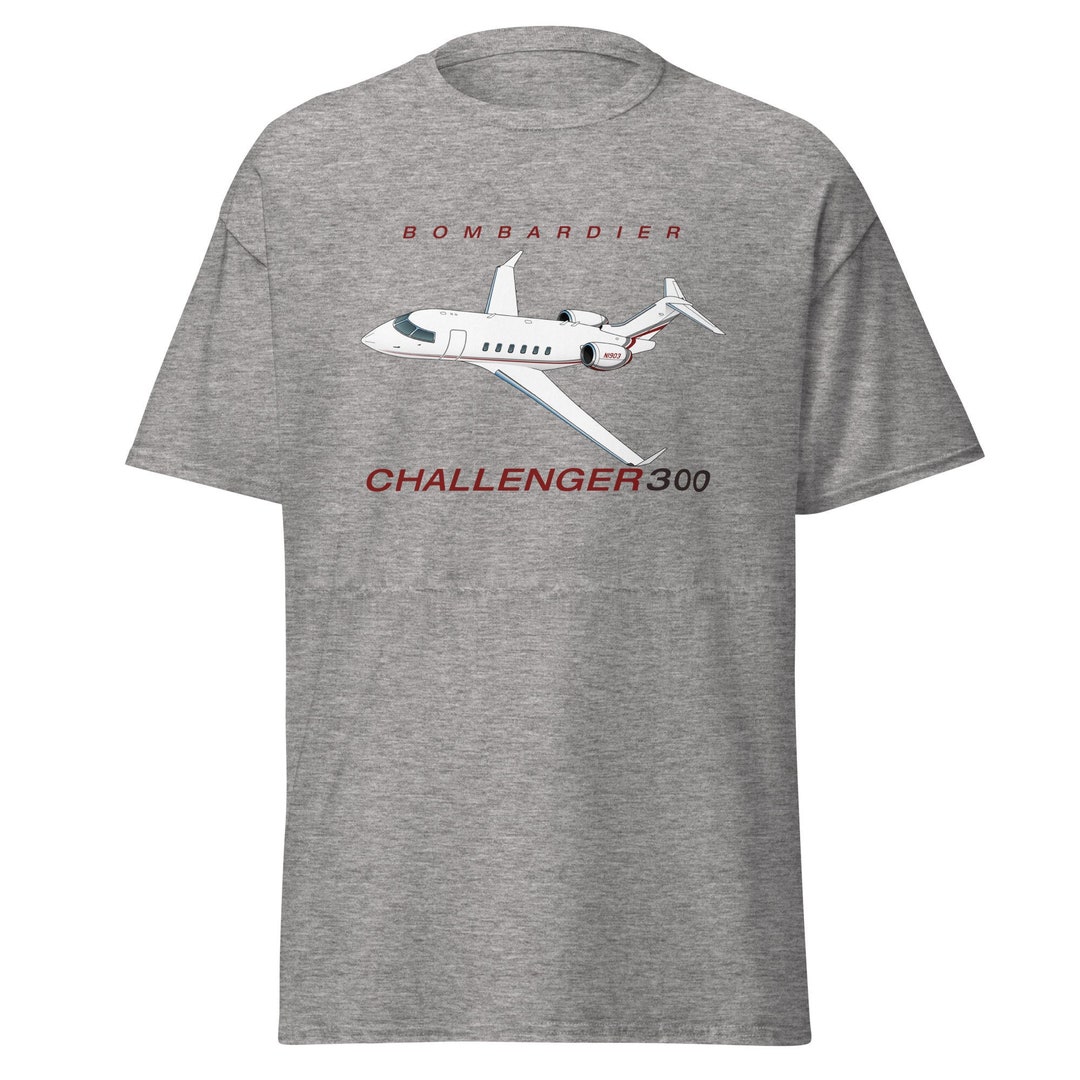 Bombardier Challenger 300 Airplane T-shirt – Custom Pilot Gift ...