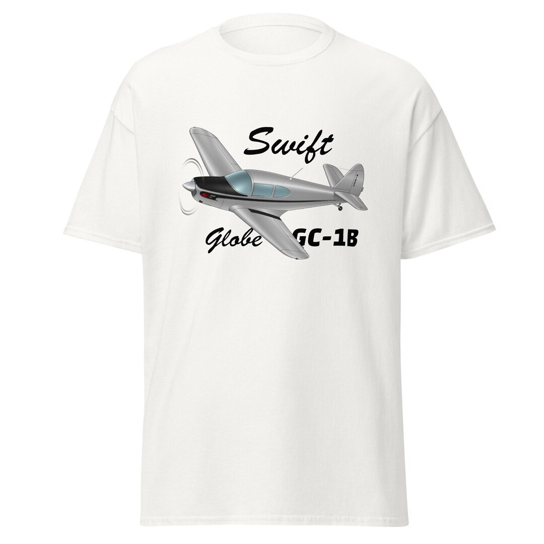 Flyboy Toys Globe/temco Swift GC-1B (black) Airplane T-shirt ...