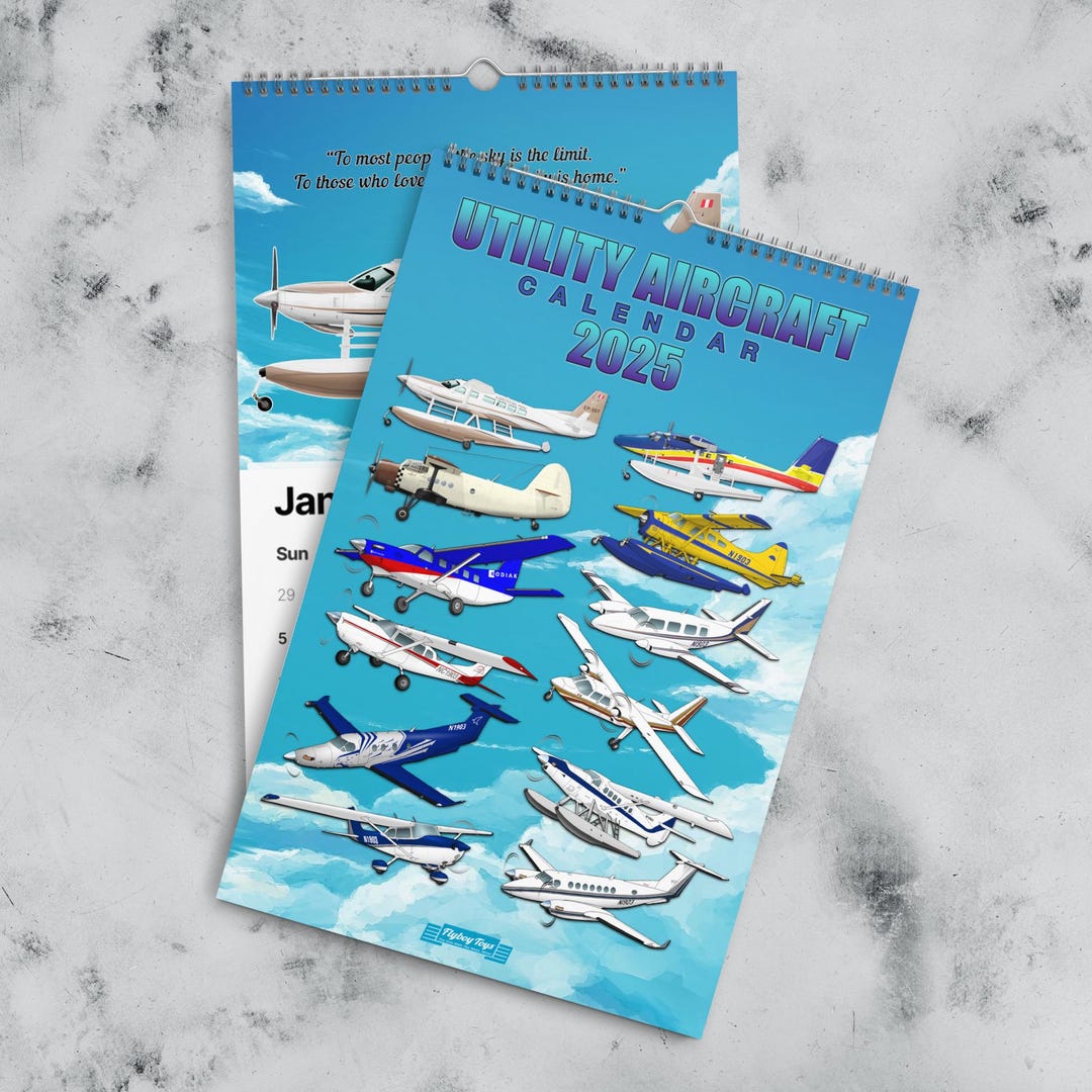 Flyboy Toys Utility Aircraft Wall Calendar (2025) - Etsy